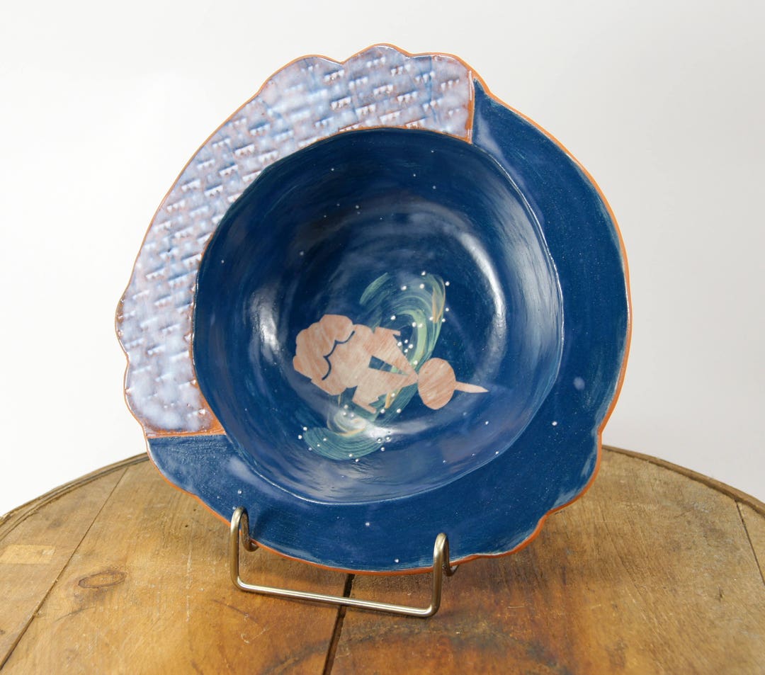 Spaceship Dinnerware Soup Bowl, Handmade Salad Bowl, Pottery Salad Bowl ...
