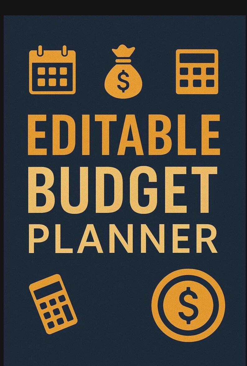 Editable Budget Planner | Monthly Finance Tracker | Printable Google ...