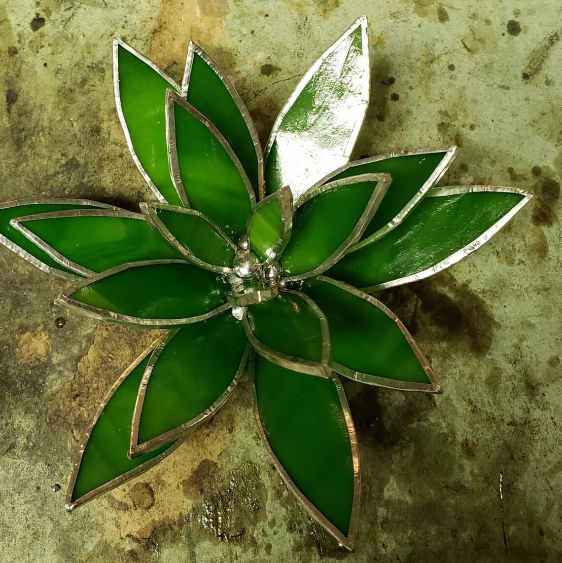 Agave Plant - Stained Glass Succulent - Printable PDF Pattern - Etsy