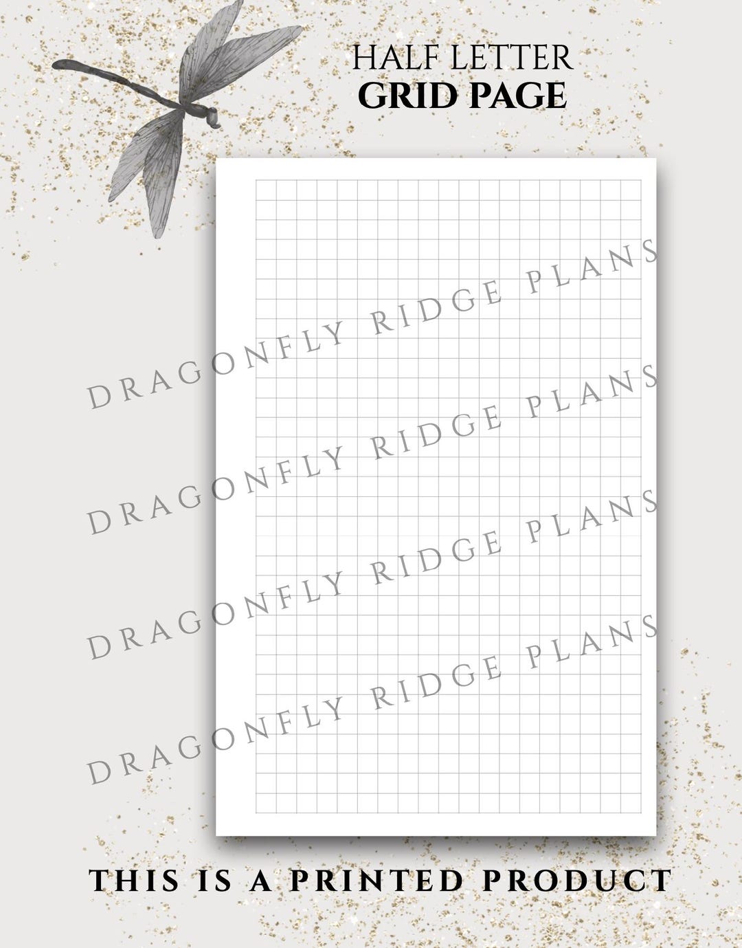 Printed Half Letter (A5) Size Grid Paper - Etsy