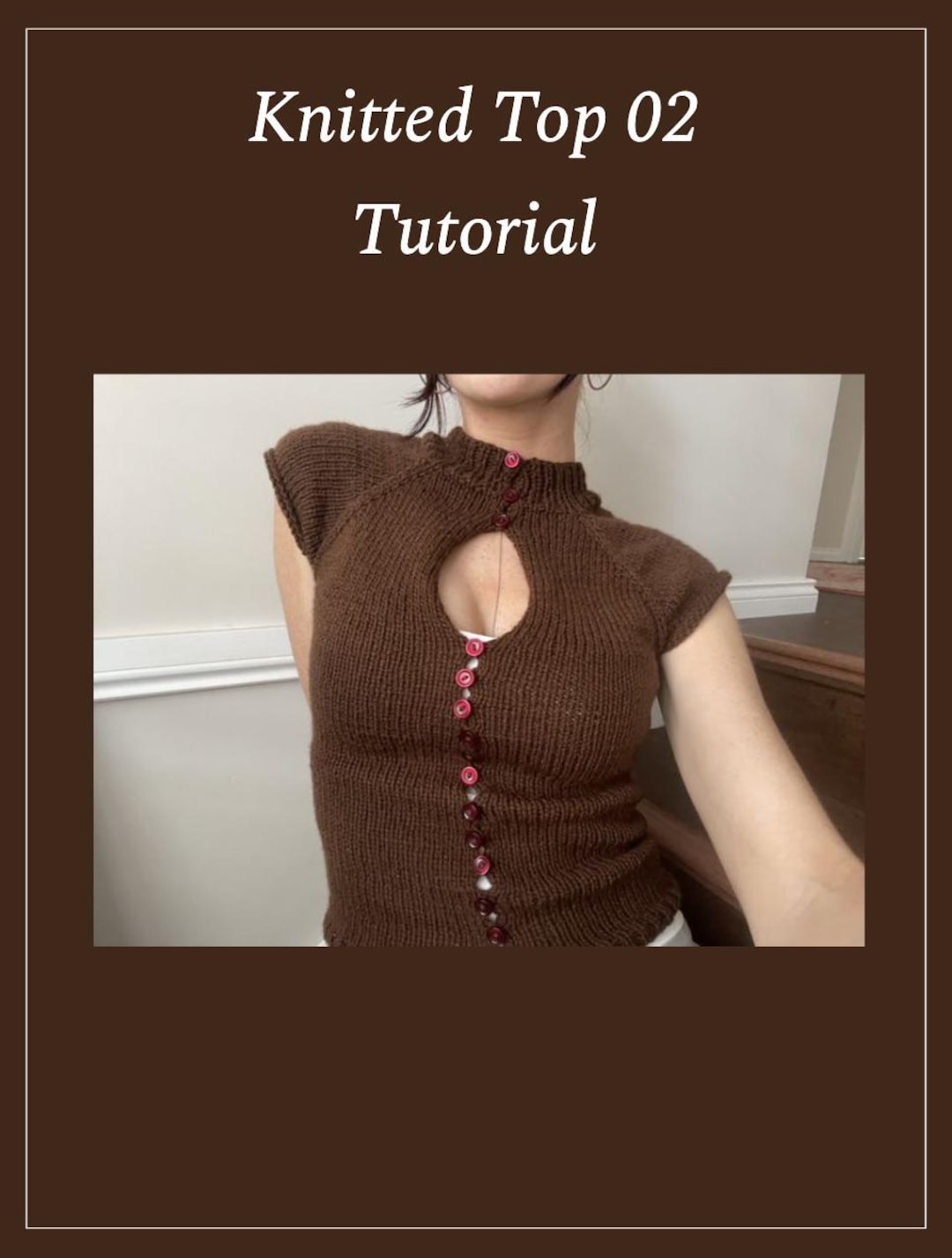 Knitted Top Tutorial: Beginner/intermediate Knitting Tutorial - Etsy