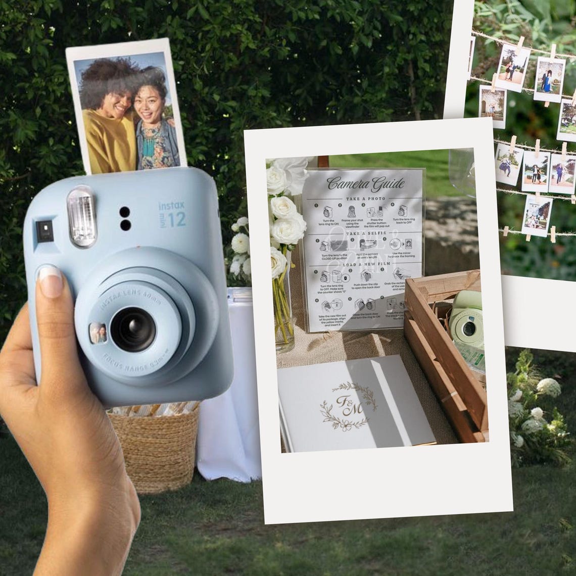 Spanish | Fujifilm Instax Mini 12 Wedding Camera Guide: Editable Canva ...