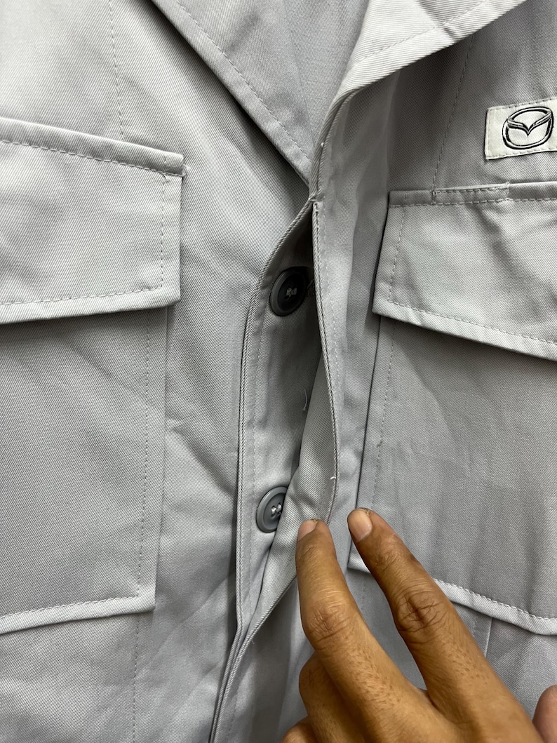 Vintage 90s JDM JAF Mazda Japan Staff Factory Uniform Worker Jacket ...
