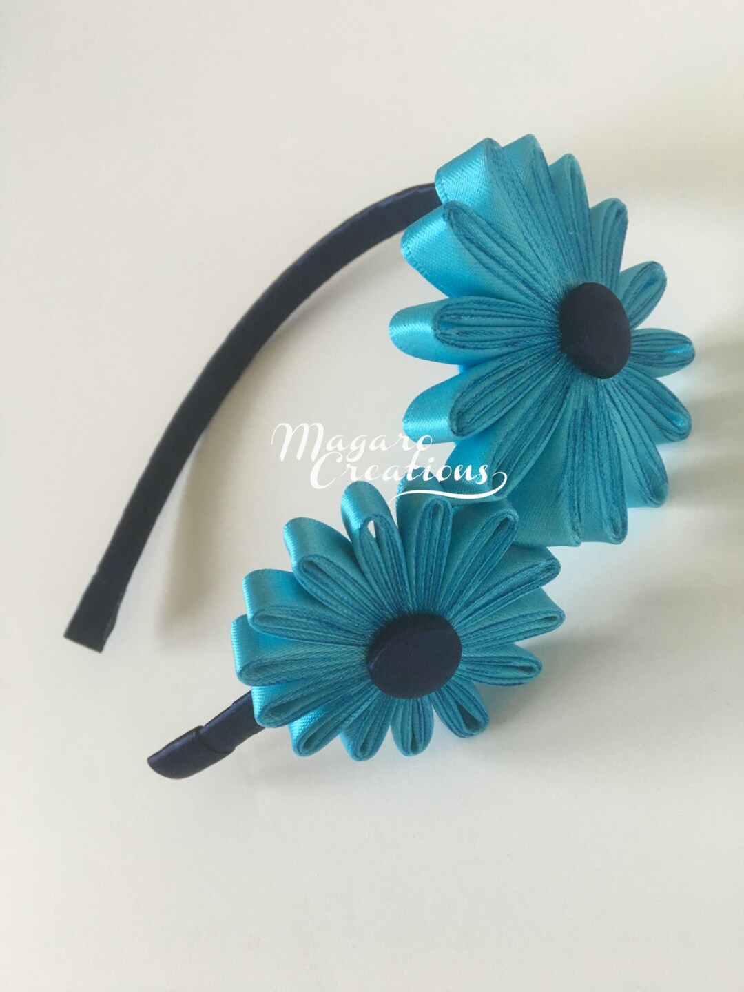 Blue Headband,flower Headband,girl Headband,headband for Girls,toddler ...
