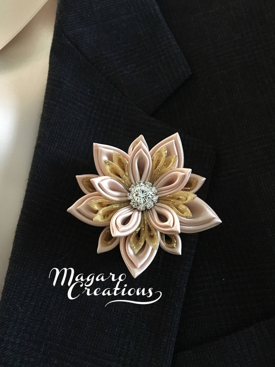 Wedding Boutonniere,men’s Flower Lapel Pin,blush Boutonniere,groom ...