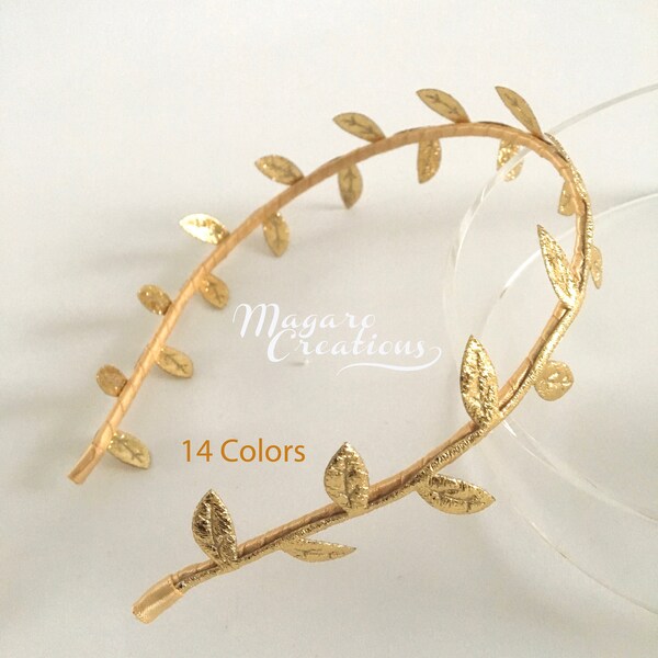 Gold Leaf Headband - Etsy
