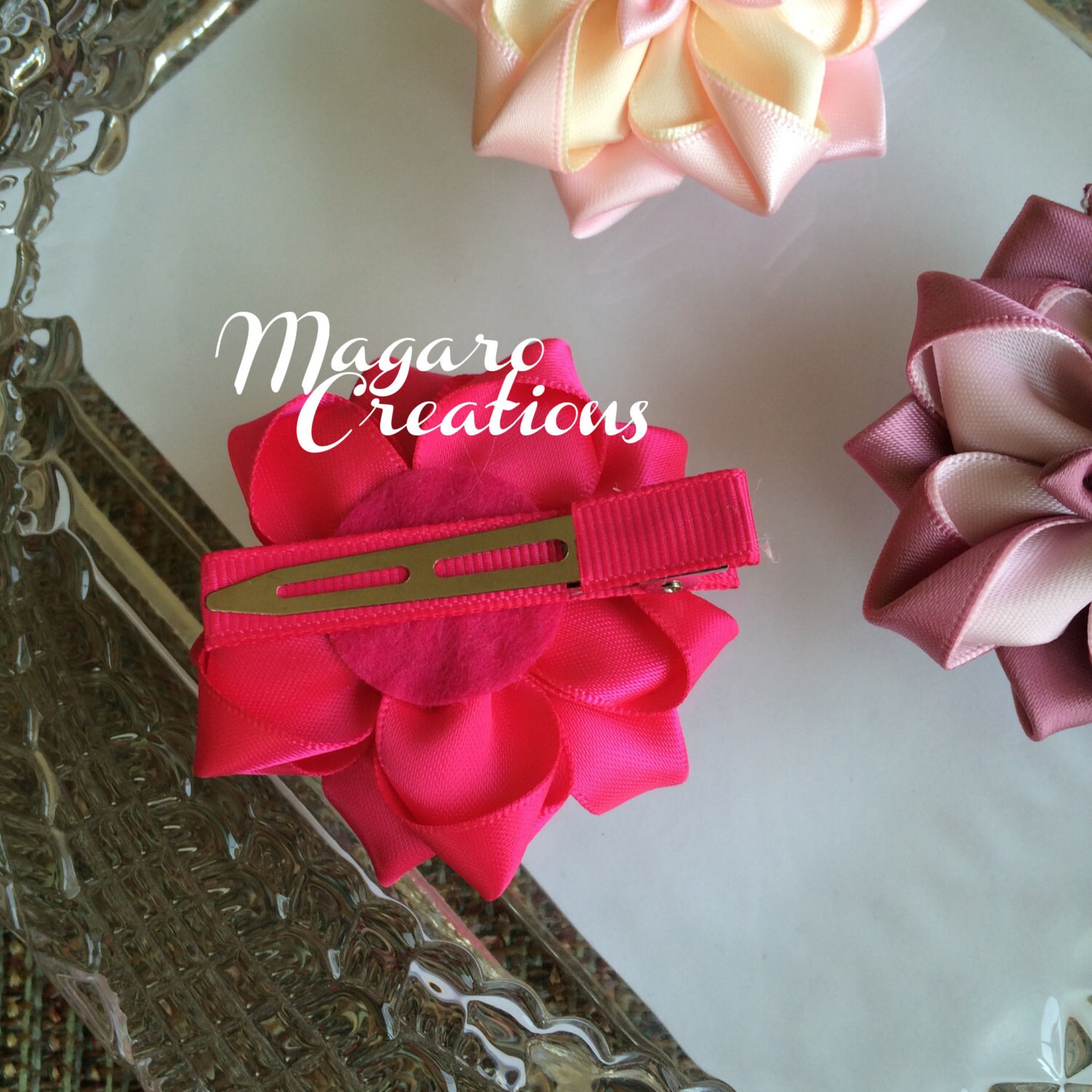 Flower hair cliphair clipsgirl clipsgirl hair clipshair | Etsy