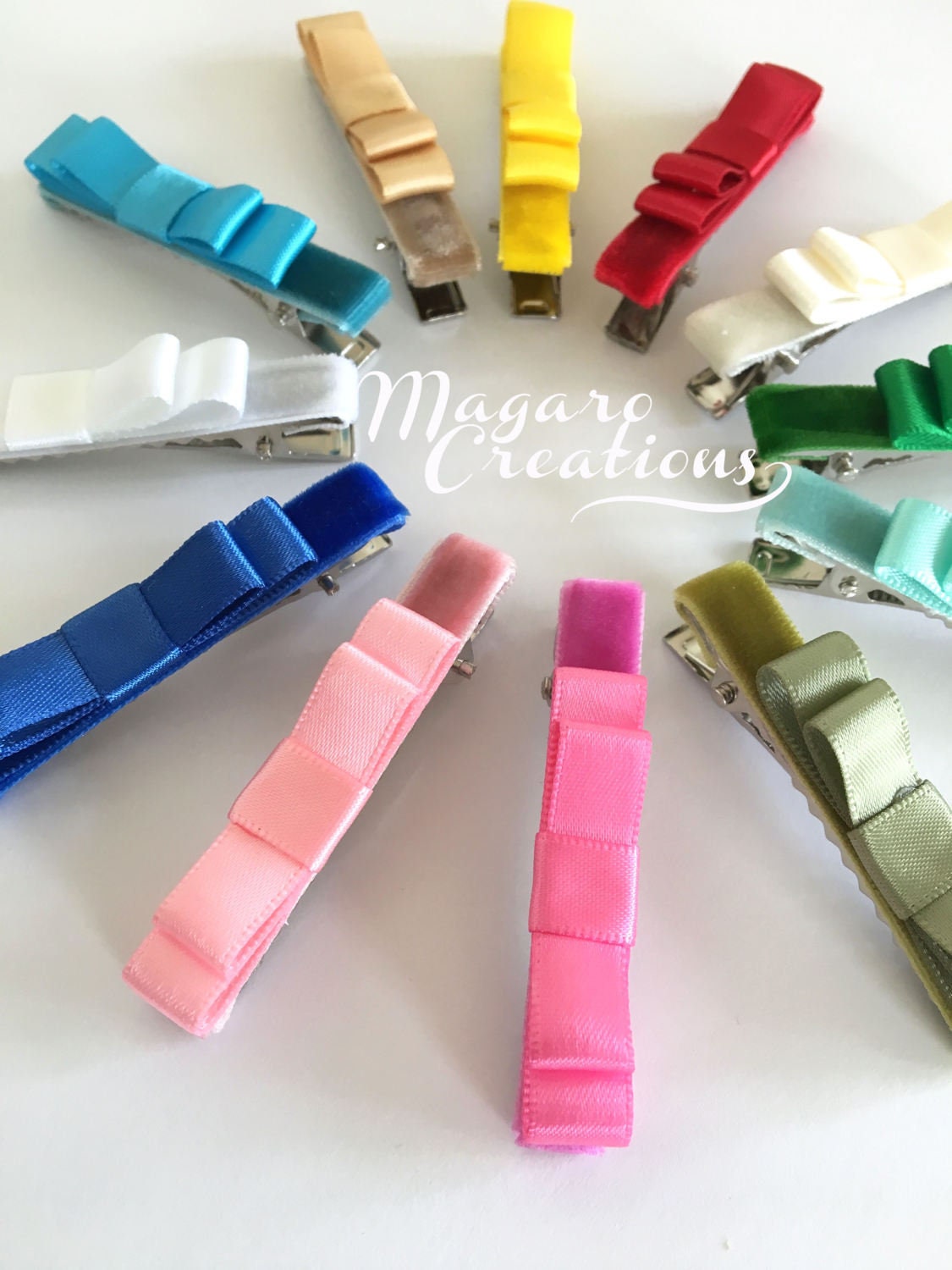 Bow hair clipsgirl hair clipshair bowsgirl clipswoman | Etsy