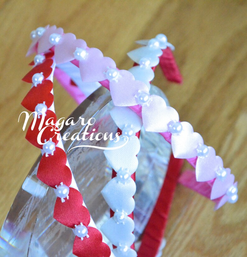 Girl Headbandvalentine's Day Headbandhearts - Etsy