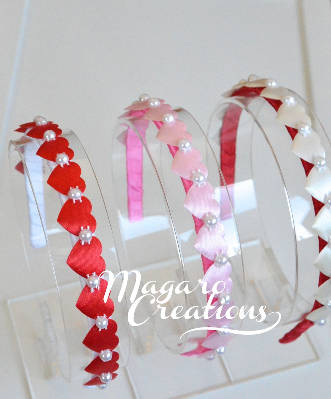Girl Headband,valentine's Day Headband,hearts Headband,couture Headband ...