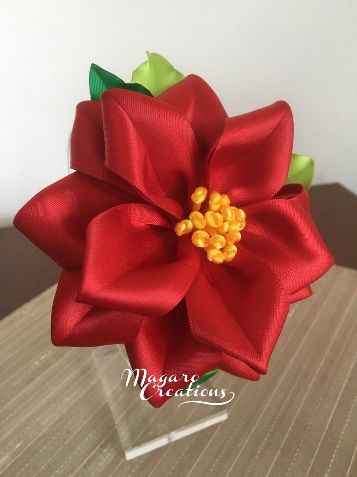 Poinsettia Headbandchristmas Headbandgirl Headbandtoddler - Etsy