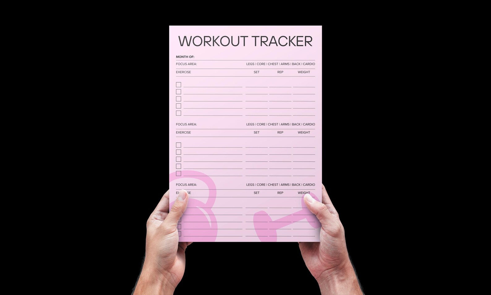 Workout Tracker Printable, Digital Fitness Planner, Exercise Log PDF ...