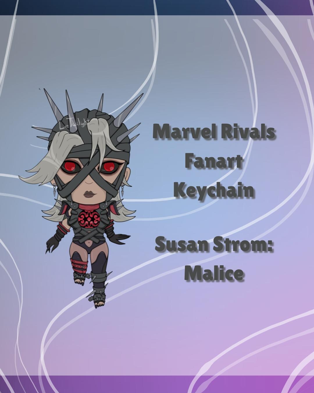 Malice (sue Storm) Holographic Keychain – Evil Invisible Woman Variant ...