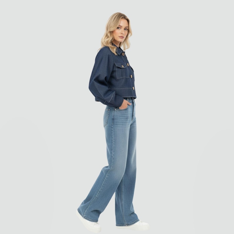 Nova Crop Jacket Sewing Pattern | Women's Sizes EU 44-50 (PDF + Video ...