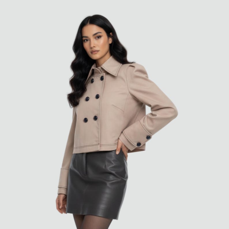 LUNA Crop Jacket Sewing Pattern | Women's Cropped Coat (digital PDF ...