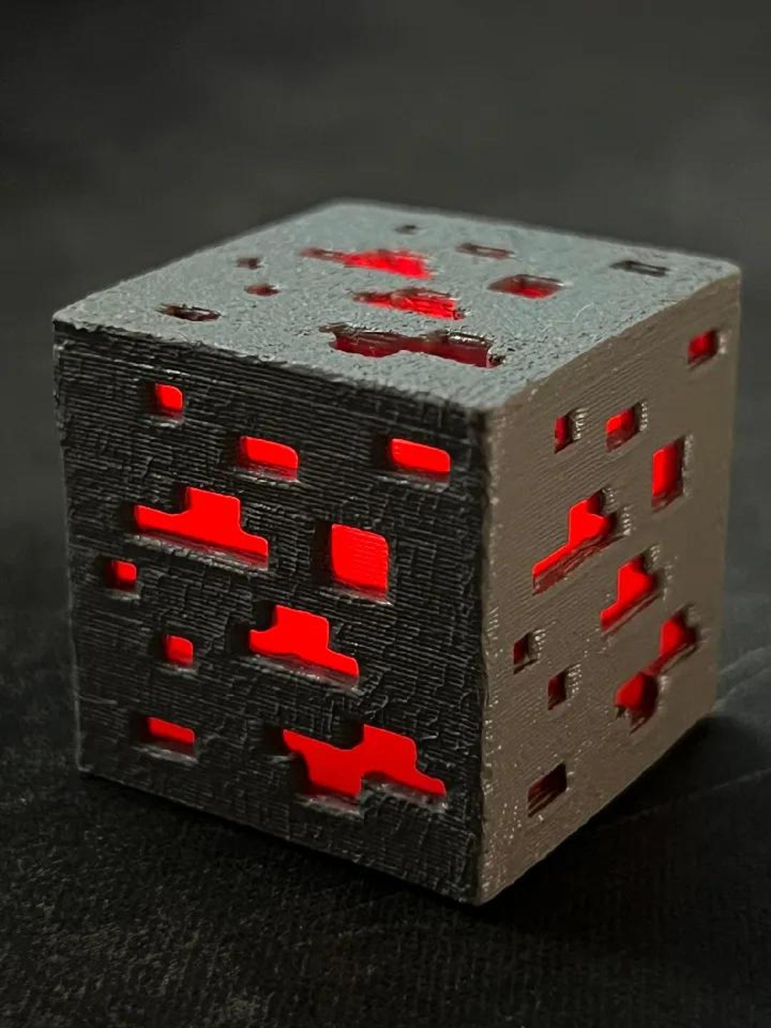 STL LED Minecraft Mini Ore Block – 3D Printable Small Light-up Battery ...