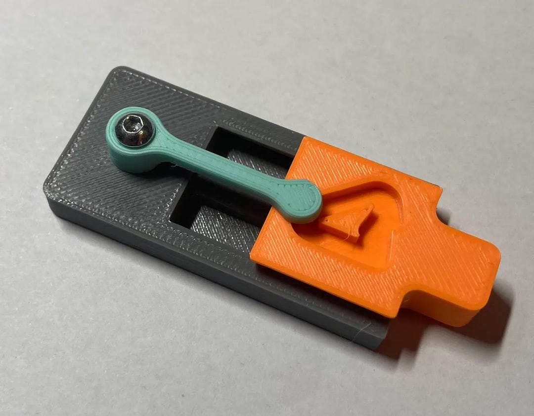 Latch Mechanism V2 Printable Fastener | STL File | 3D Printing ...