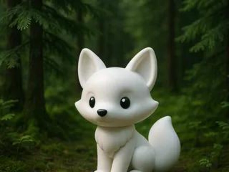 Fluffy Little Fox STL File for 3D Printing – Cute Woodland Animal ...