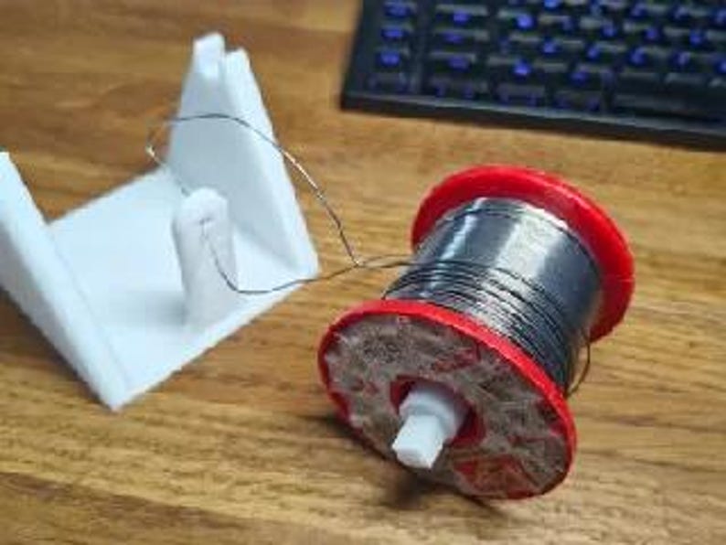 STL Solder Spool Holder – 3D Printable Simple and Efficient Wire Reel ...