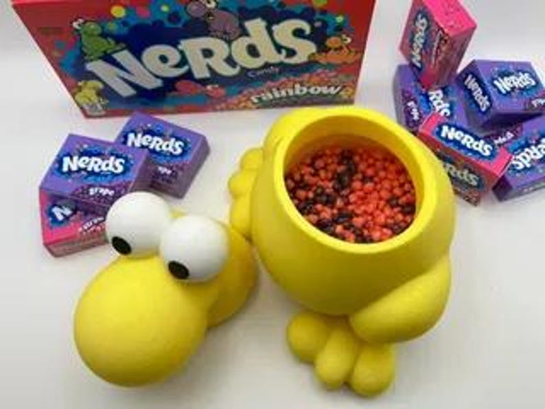 STL Nerds Candy Character Container – Fun 3D Printable Storage Box for Holding Sweets or Tiny ...