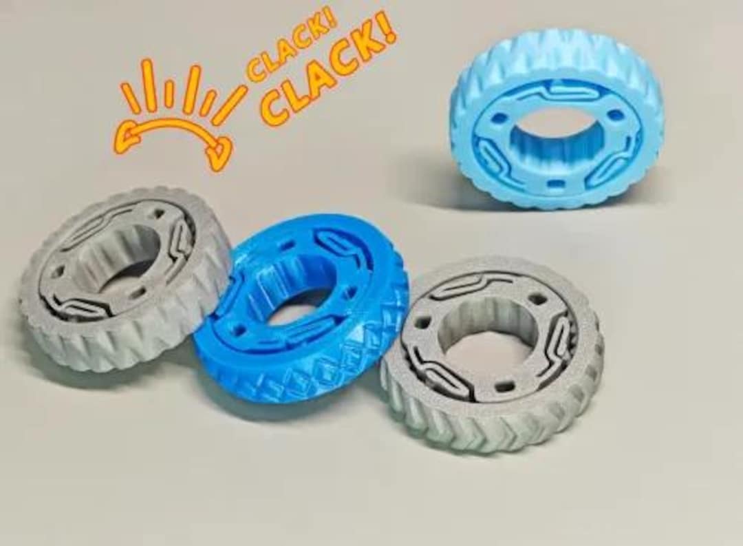 STL Print in Place Fidget Toy Ring – 3D Printable Stress Relief Ring ...