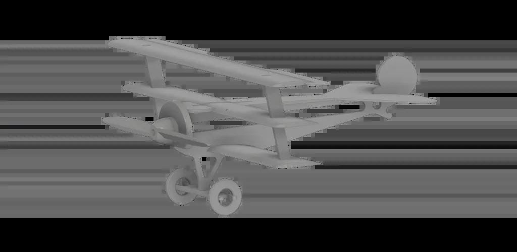 Flying WWI Fokker DR1 Triplane STL Kit Card – Elastic Powered 3D ...