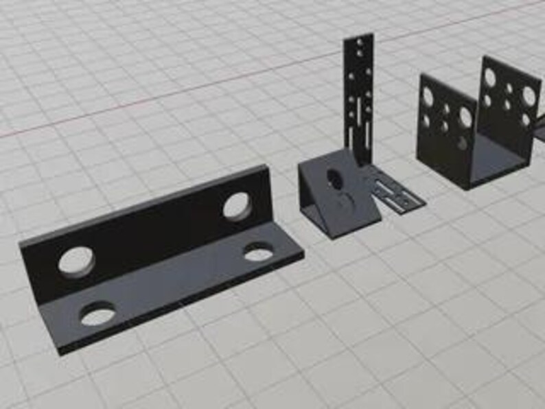 STL Structural Brackets for 3D Printing – Durable Printable Mounting ...