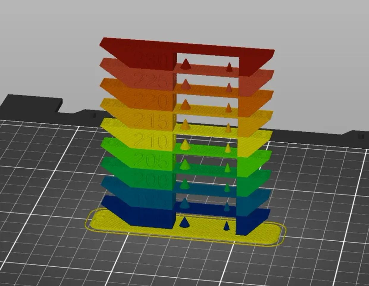 Temperature Tower Pla Petg ABS ASA for Prusa Mini Mk3s Mmu2s | STL File ...