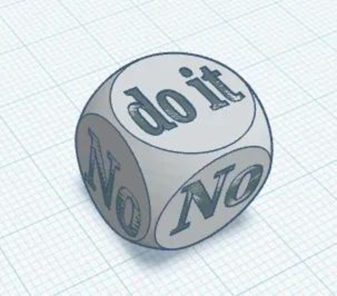 STL Decide Dice – 3D Printable Custom Decision Dice Toy for Fun and ...