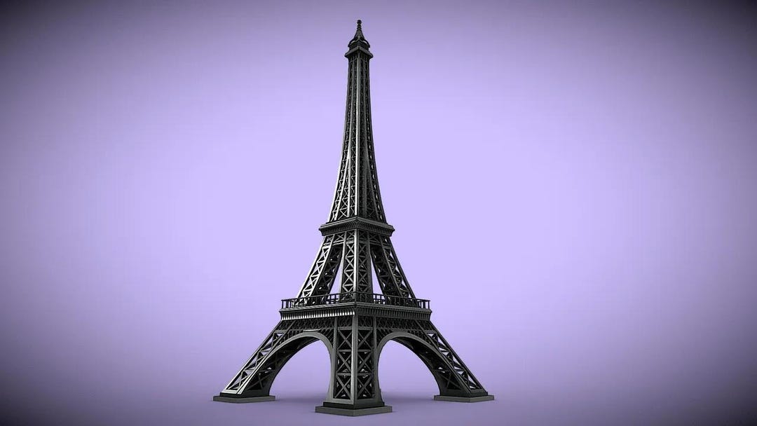 Eiffel Tower STL File for 3D Printing – Simplified and Optimized Paris ...