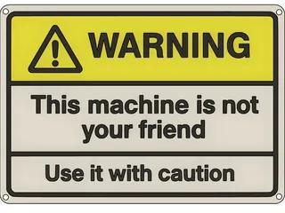 STL Safety Warning Sign Plate – 3D Printable Workshop Machine Warning ...