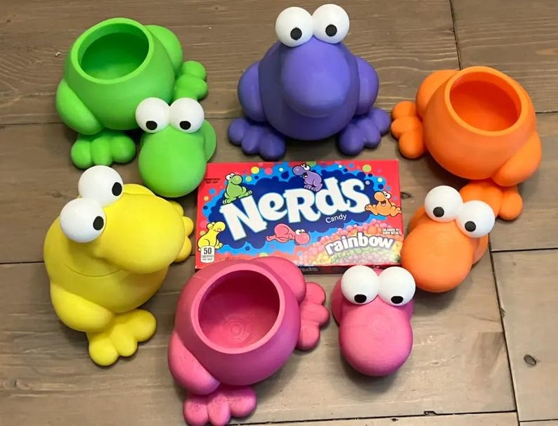 STL Nerds Candy Character Container – Fun 3D Printable Storage Box for ...