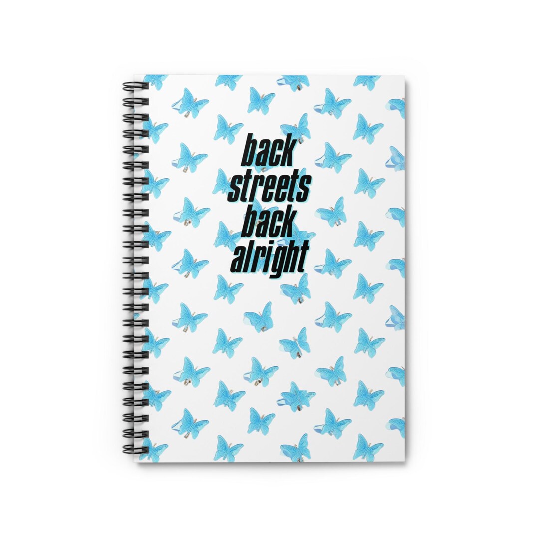 Backstreets Back Spiral Notebook | Y2K Stationery | 90s Aesthetic ...