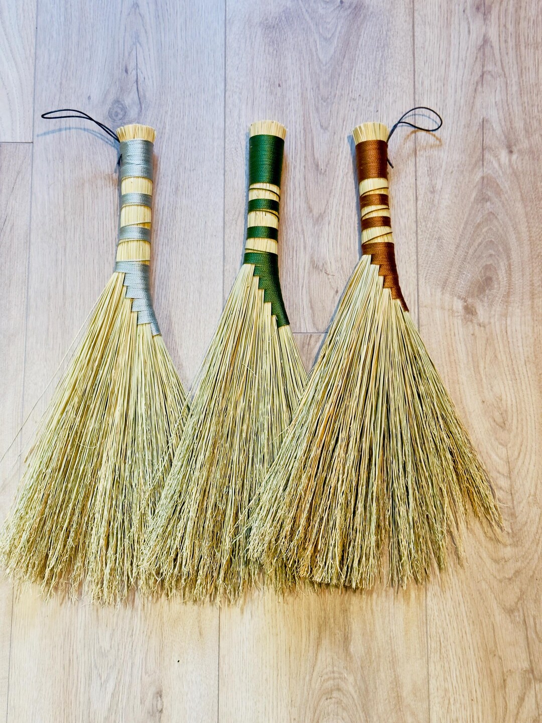 Handmade Turkey Tail Witches Broom: Broom Corn Altar Tool - Etsy