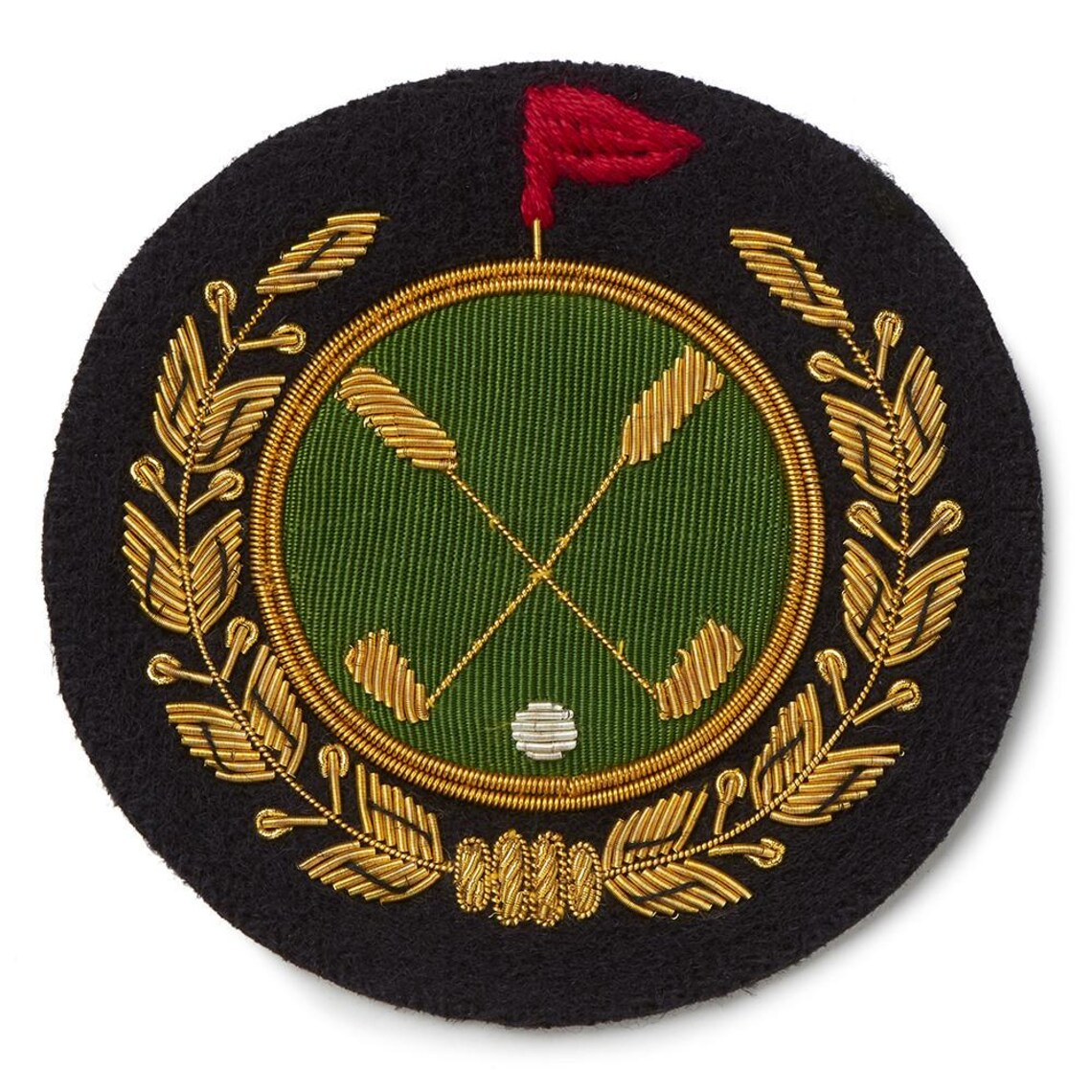 Luxury Hand-embroidered Golf Club Blazer Badge – Bullion Wire Pocket ...