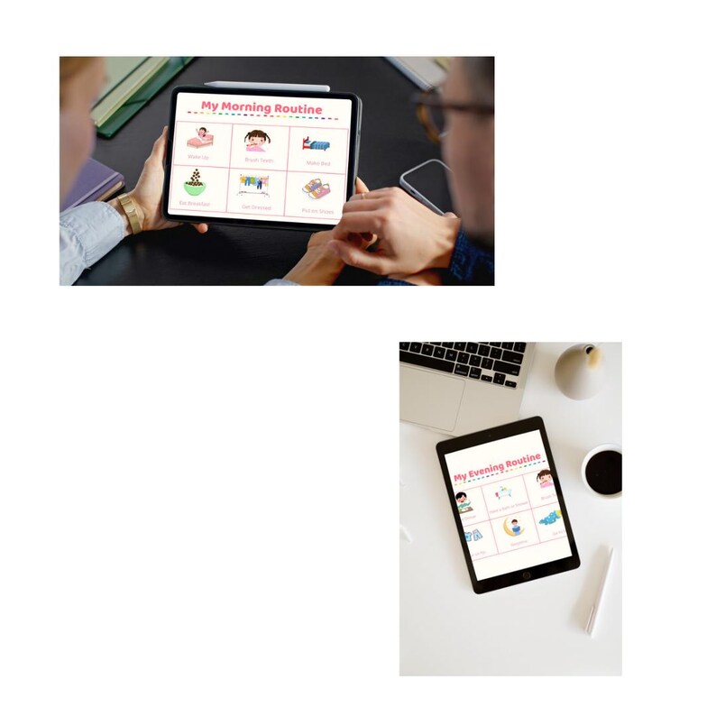 Morning and Evening Routine Chart Bundle for Kids/printable Visual ...