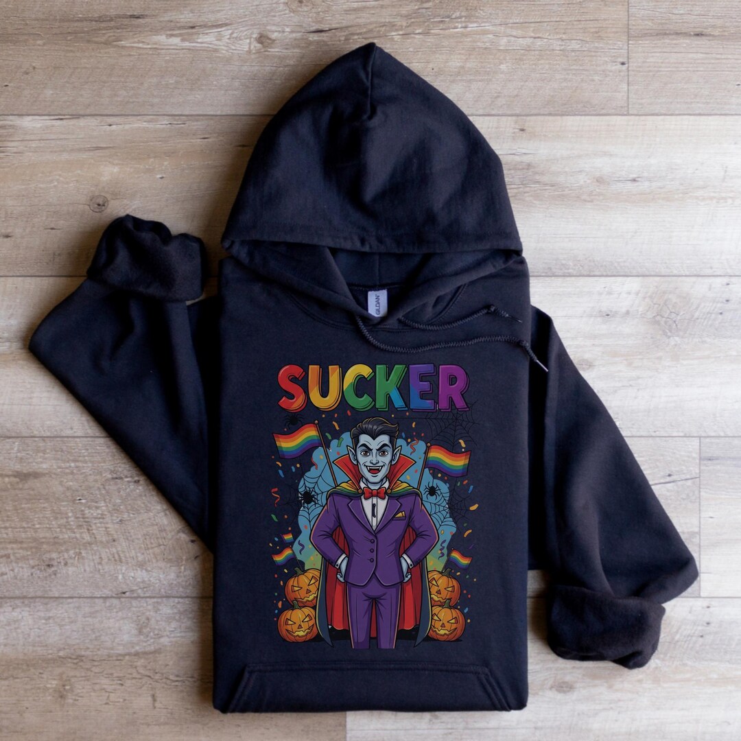Gay Vampire Pride Month Sweatshirt, Funny Halloween Hoodie, LGBTQ ...