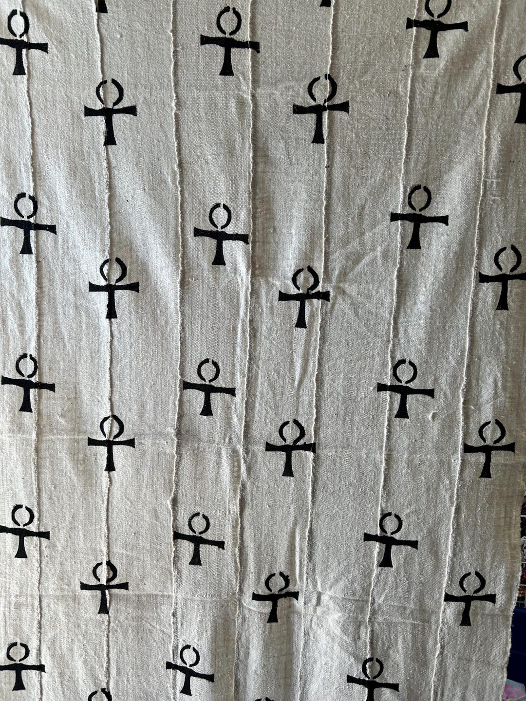 Ivory Authentic Mud Cloth From Mali, Authentic Woven Bogolanfini Mud ...