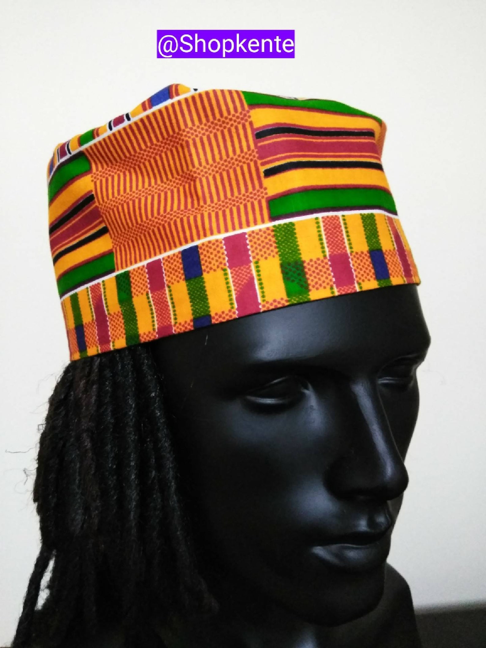 Kente 1 Unisex Kufi Hat African Hat/ Kufi African Hat/ - Etsy