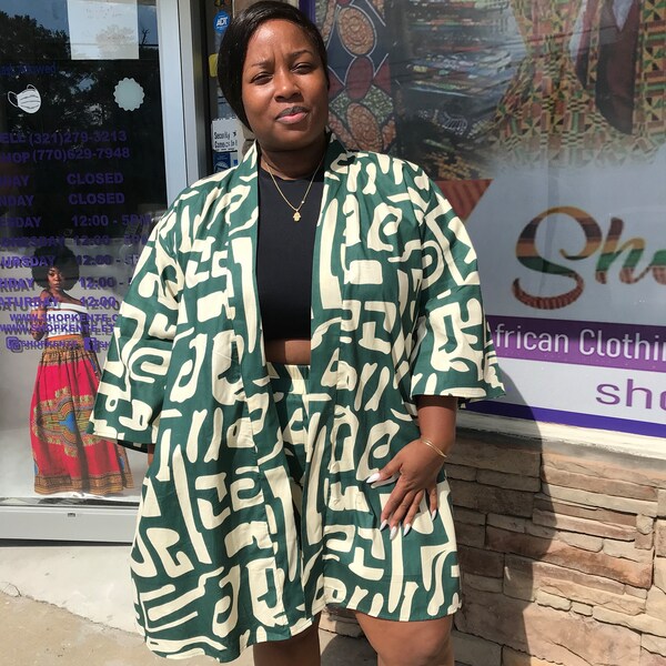 African Print Shorts - Etsy