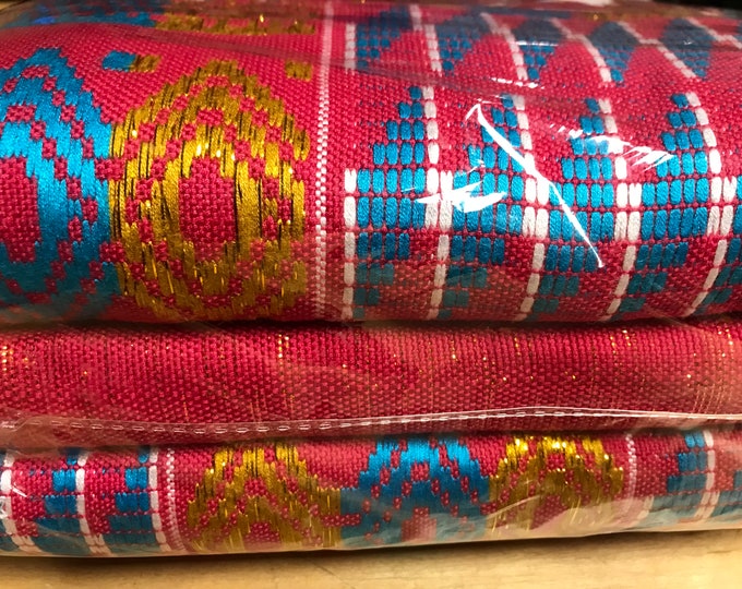 Fuchsia Pink Authentic Kente 6yards Genuine Ghana Handwoven Kente ...