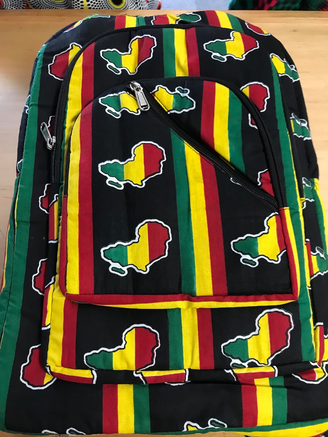Pan African Book Bag, Back Pack, African Back Pack - Etsy