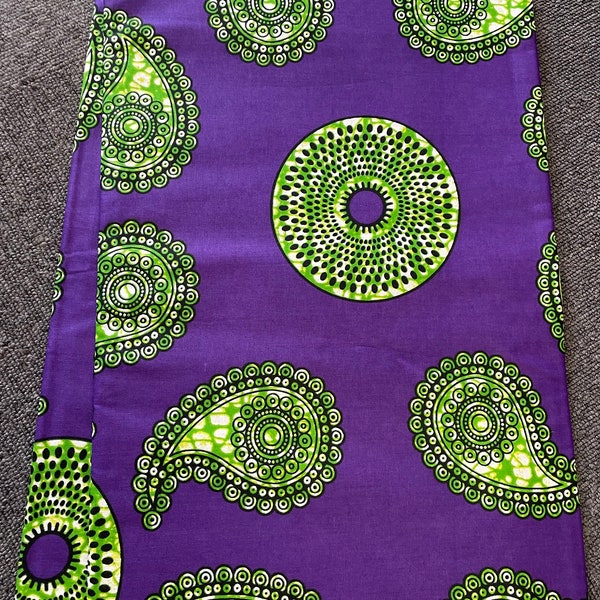 Purple African Fabric - Etsy