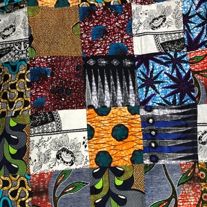 Patchwork Quilt African Print Fabric per Yard, African Apparel Fabric ...