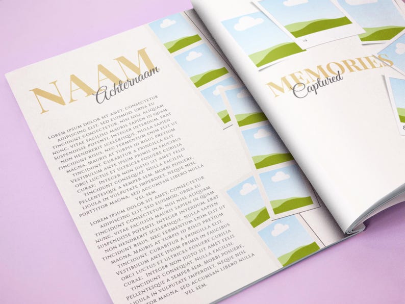 21 Diner Boek • Aanpasbaar Canva Template Sjabloon • 100+ pagina's ...