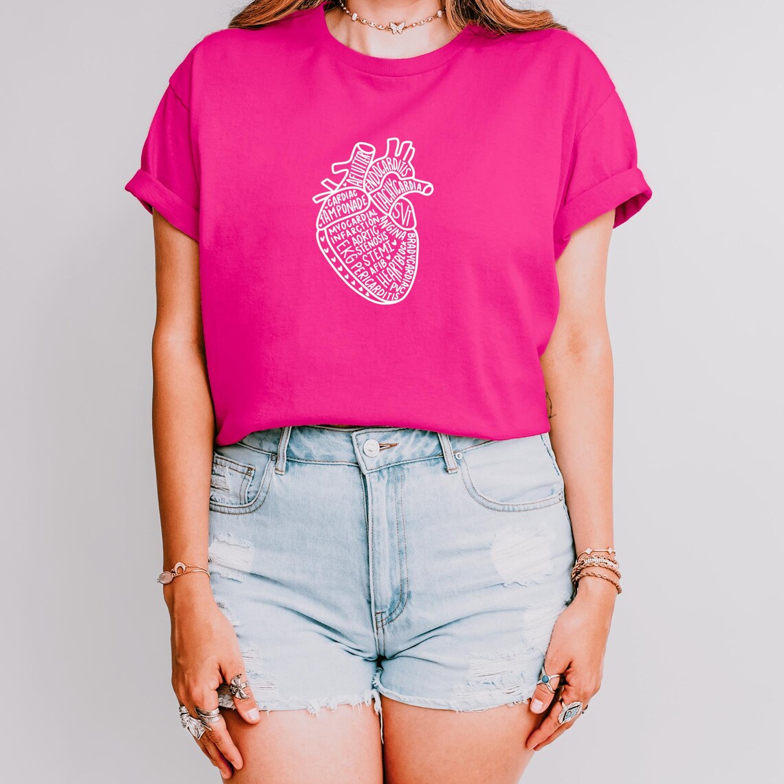 Cardiology DDX T-shirt, Anatomy-inspired Medical Apparel, Unisex Gift ...