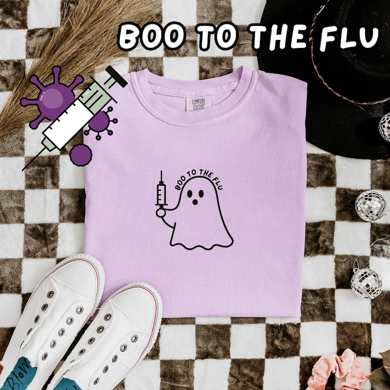 Say Boo to the Flu - Etsy