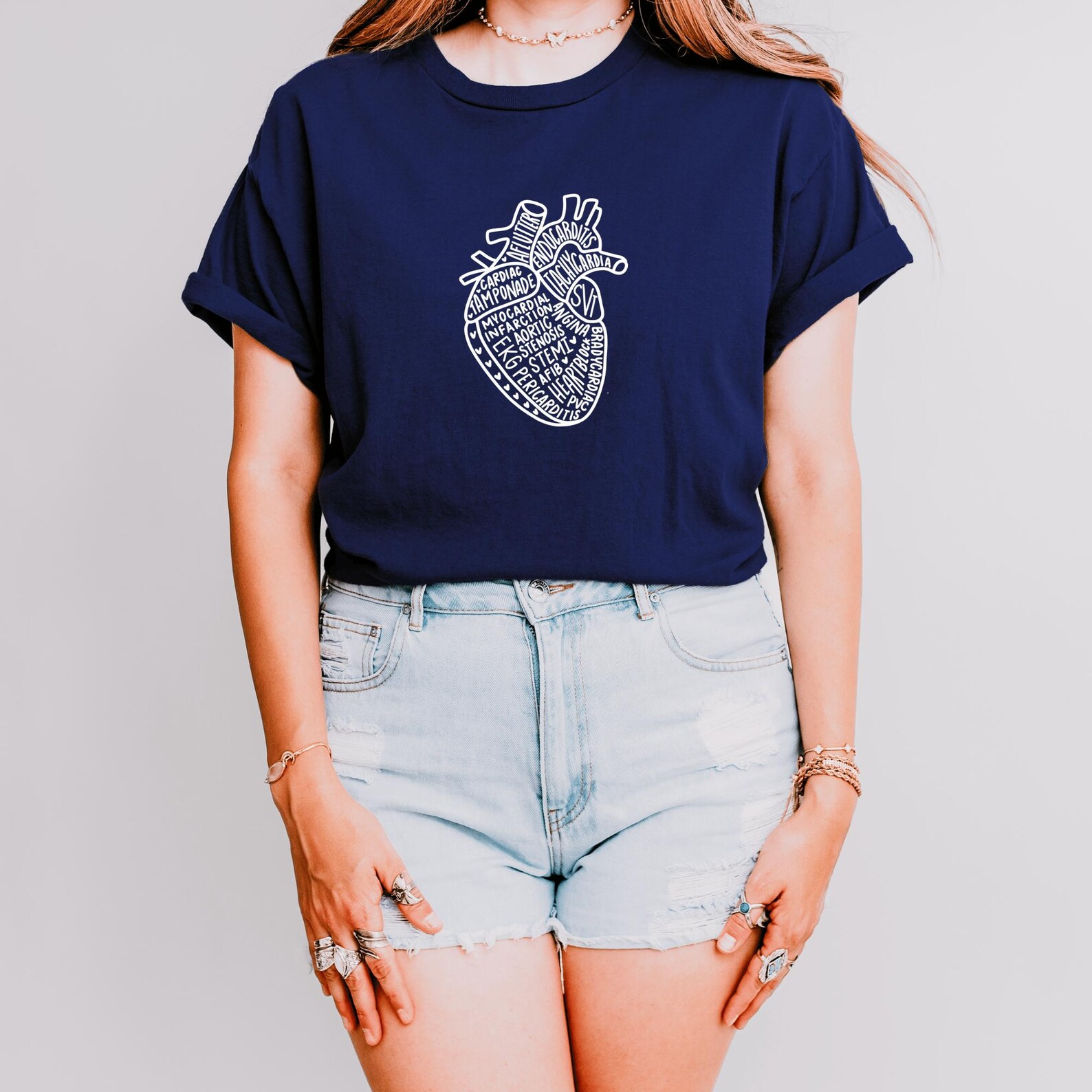 Cardiology DDX T-shirt, Anatomy-inspired Medical Apparel, Unisex Gift ...