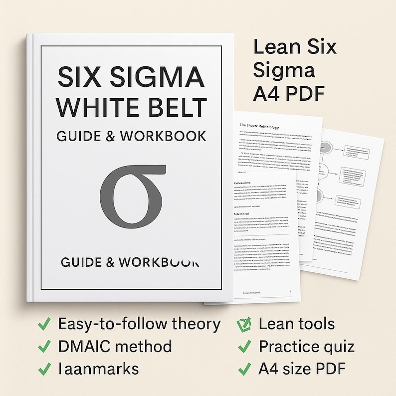 Six Sigma White Belt Study Guide: Exam Prep, DMAIC, Lean (PDF ...