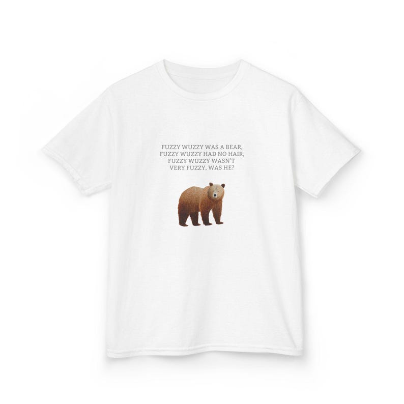 Fuzzy Wuzzy Tongue Twister Shirt | Classic Kids Phonics Tee | Speech ...